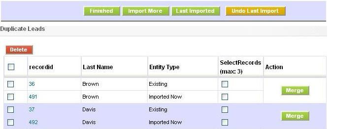 Duplicate Merging - vtiger